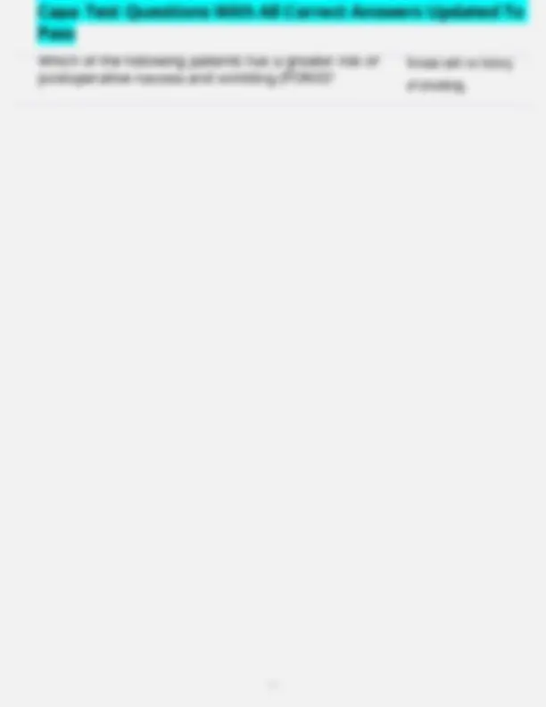 Capa Test Questions With All Correct Answers Updated To Pass | Exams ...