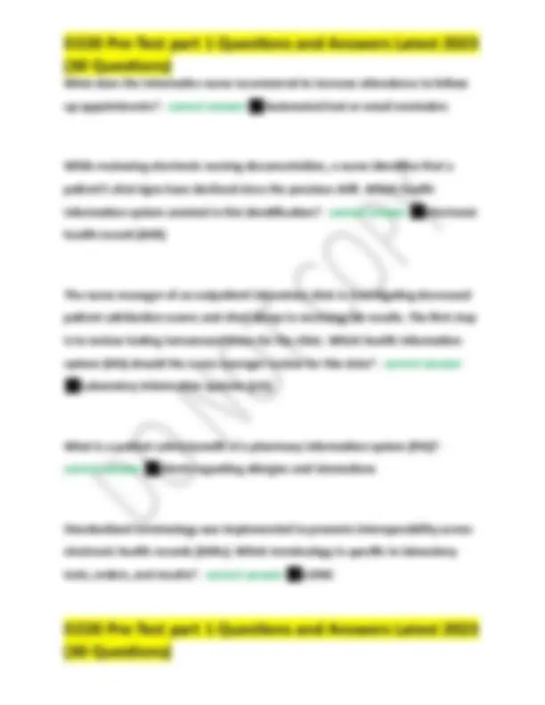 D220 Pre-Test part 1 Questions and Answers Latest 2023 (30 Questions ...