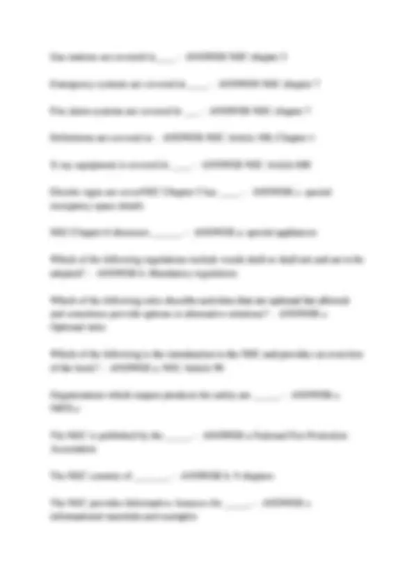 NEW (2025) NATIONAL ELECTRICAL CODE TEST QUESTIONS AND ANSWERS | Exams ...