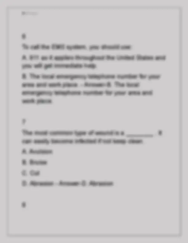 FIRST AID PRACTICE TEST 1,2 AND 3 AMERICAN REDCROSS EXAM NEWEST 2025 ...