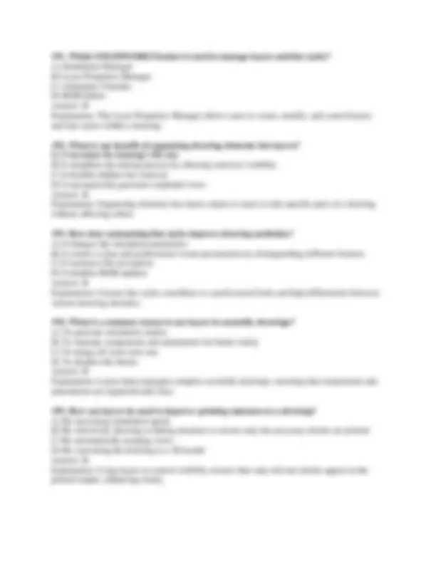 Drawing Tools (CSWPA-DT) Exam | Exams Technology | Docsity