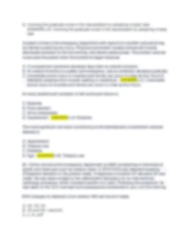 Cardiovascular Nursing Multiple Choice Questions and Answers | Exams ...