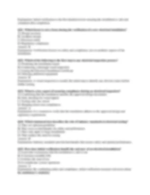 EAL Level 2 Award: Inspection, Testing, and Verification Questions ...