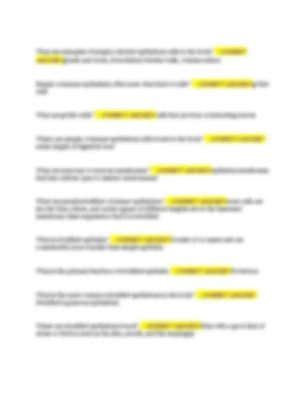 P HYSIOLOGY AND ANATOMY TISSUES EXAM WITH CORRECT ANSWERS AND 100% ...