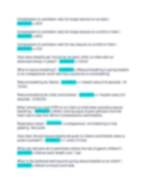 AHA BLS CPR Test (ACTUAL TEST ) Questions and Answers (Solved) 2025 ...