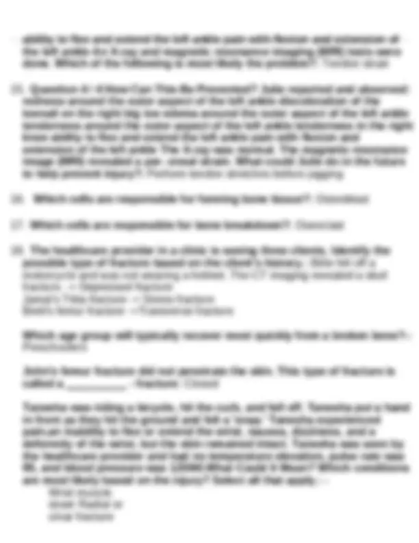 Week 8 NR283 / NR 283 (Latest Update 2024/2025) Pathophysiology Review ...