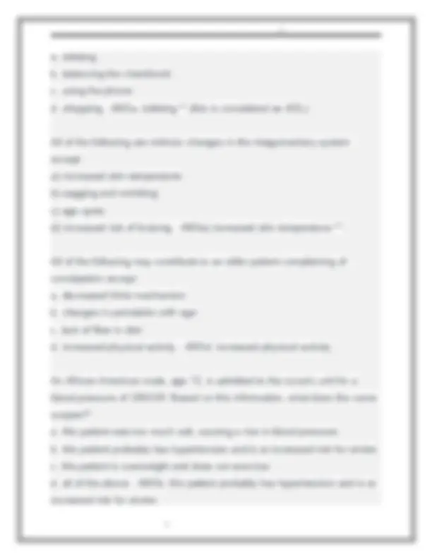 Geri Midterm Practice Q's 2025-2026. Questions with Correct Verified Answers. Graded A | Exams ...