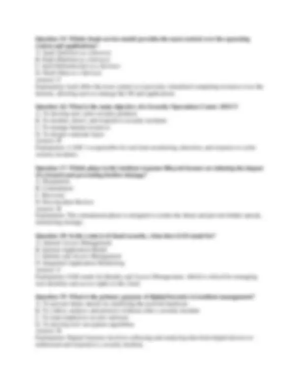 Cybersecurity Fundamentals: Multiple Choice Questions and Answers ...