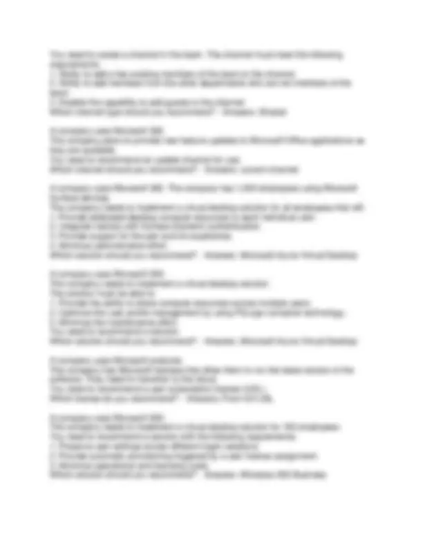 MS-900 MICROSOFT 365 FUNDAMENTALS PRACTICE ASSESSMENT FOR EXAM | Exams ...