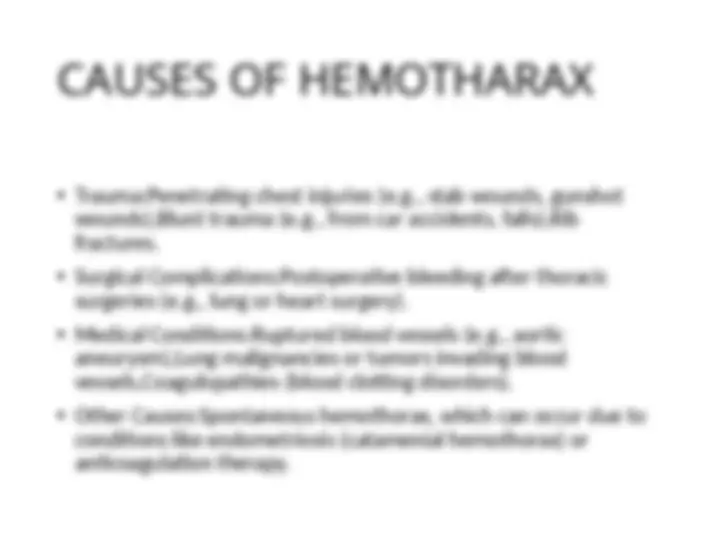 Pneumothorax and Hemothorax: Pathophysiology, Diagnosis, and Management ...