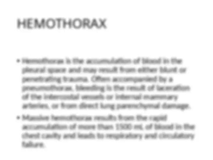 Pneumothorax and Hemothorax: Pathophysiology, Diagnosis, and Management ...