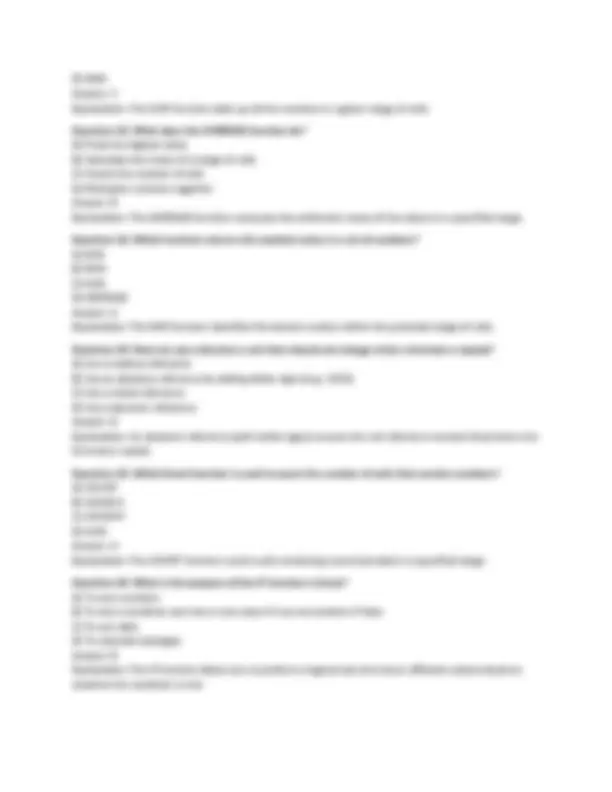 EITC BI MSOEX Spreadsheets software fundamentals (Microsoft Office) [v1r1] Exam | Exams ...