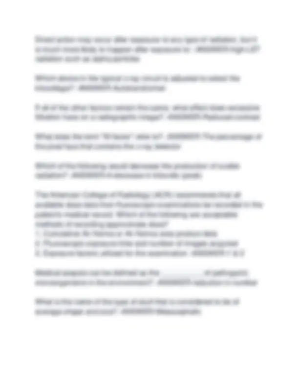 ARRT Practice Exam 2024: Questions and Answers for Radiography | Exams ...