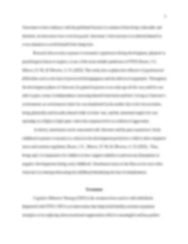 1 Capella University Abnormal Psychology PSYC3110 2 Introdu | Thesis Accounting | Docsity