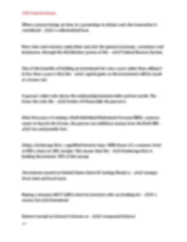 WISE Financial Literacy Test Review: Multiple Choice Questions and ...