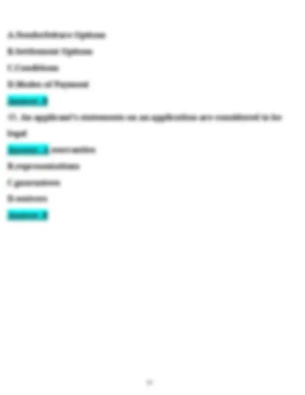 Pearson Vue Life Insurance Practice Exam (Latest 2025 / 2026) Qs and ...