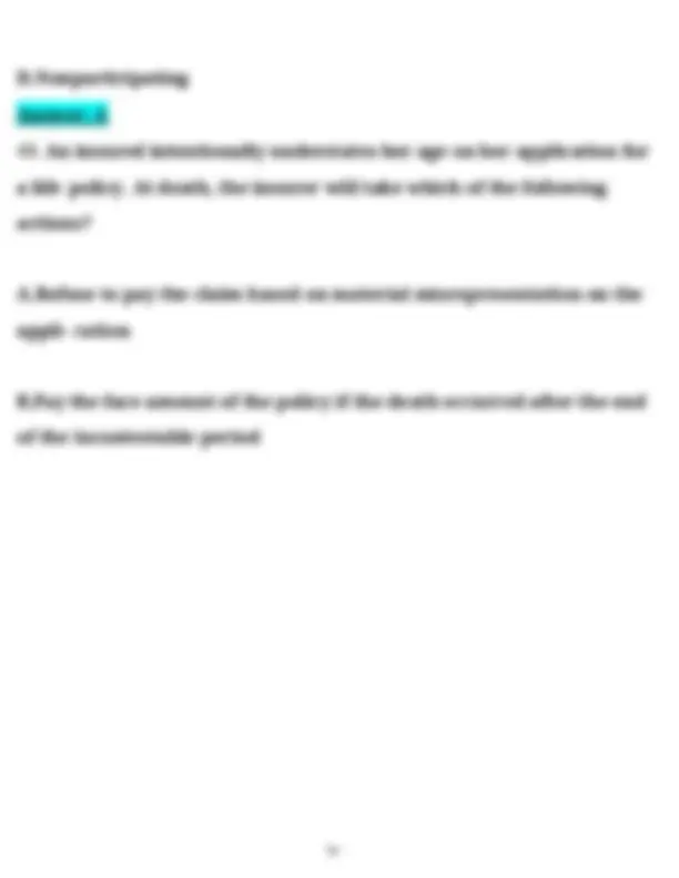 Pearson Vue Life Insurance Practice Exam (Latest 2025 / 2026) Qs and ...