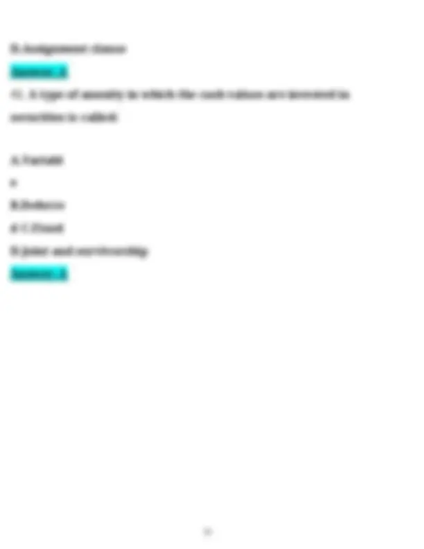 Pearson Vue Life Insurance Practice Exam (Latest 2025 / 2026) Qs and ...