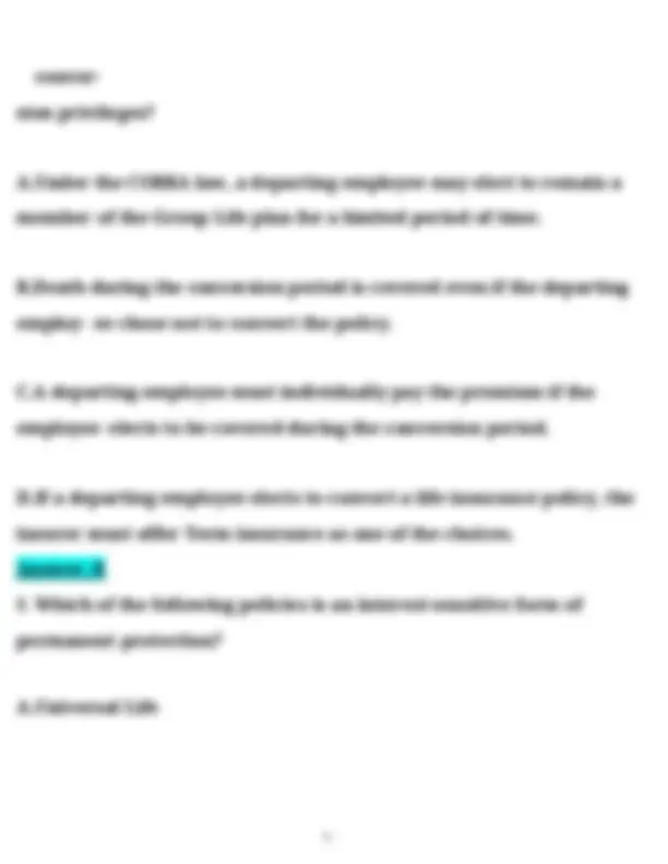 Pearson Vue Life Insurance Practice Exam (Latest 2025 / 2026) Qs and ...