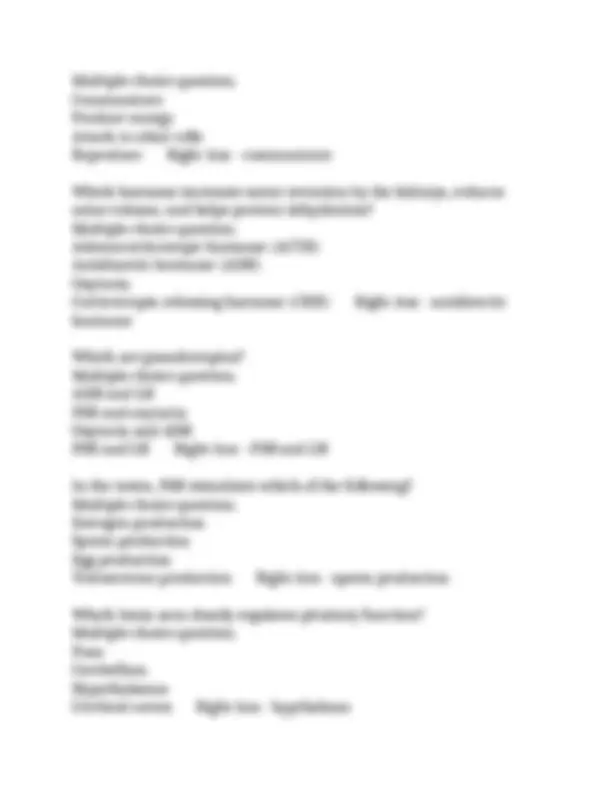 Anatomy Mcgraw-Hill: - Questions With Accurate Solutions | Exams Nursing | Docsity