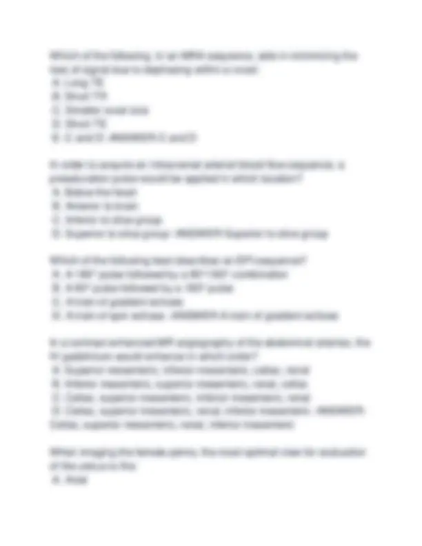 ARRT MRI Mock Registry Exam 2024 | ARRT MRI Mock Registry Final Exam ...