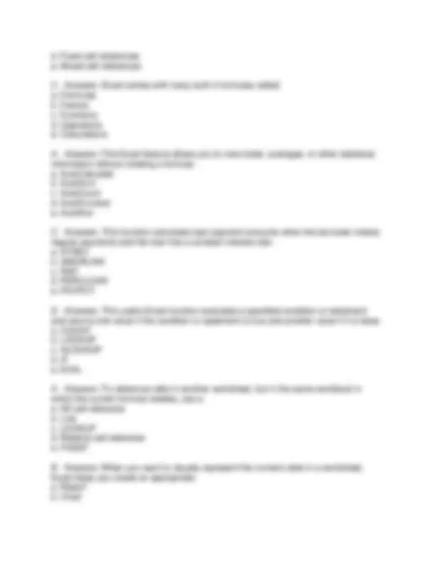 Microsoft Excel Exam Practice Questions and Answers | Exams Social ...