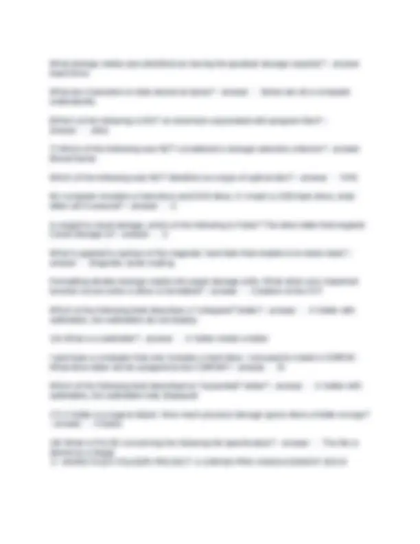 COSC 1301 Final Exam B: Questions and Answers on Computer Fundamentals | Exams Advanced ...