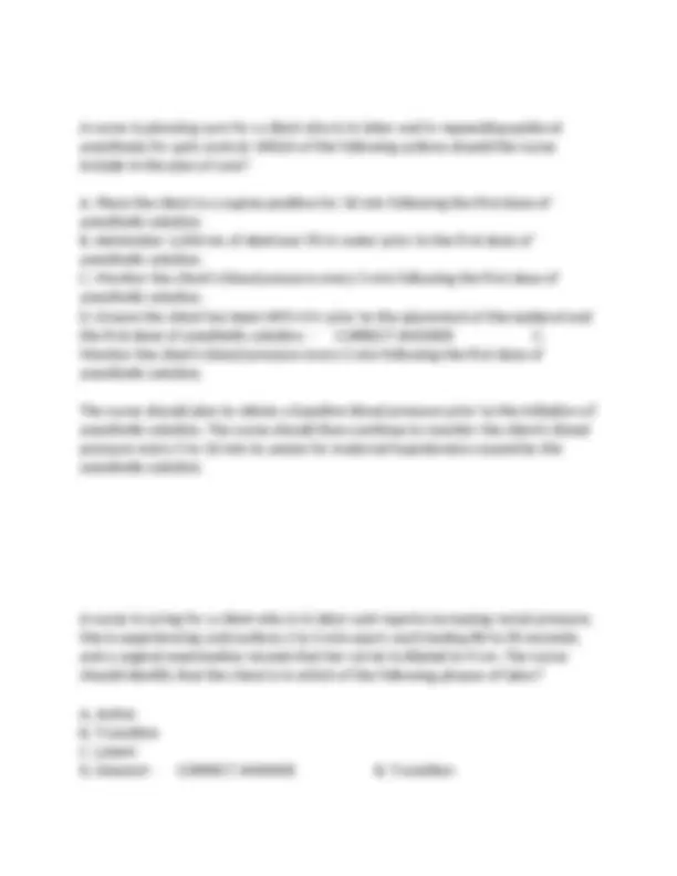 ATI RN Maternal Newborn Online Practice Questions: Postpartum and ...