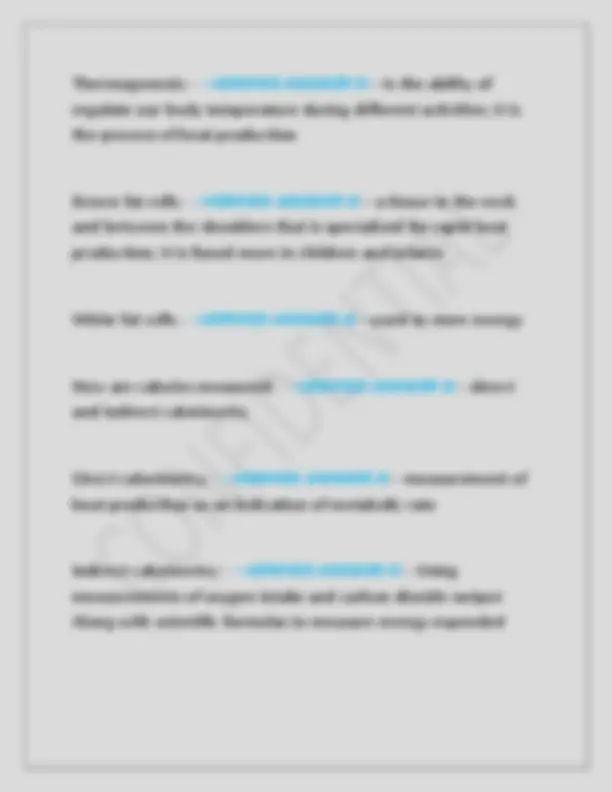 BIOD 121 Module 3;Exam (2 Versions of Each Exam, New)(2025): Essentials in Nutrition: | Exams ...