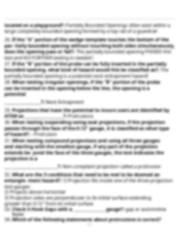 CPSI Practice Exam Questions: Playground Safety and ASTM Standards ...