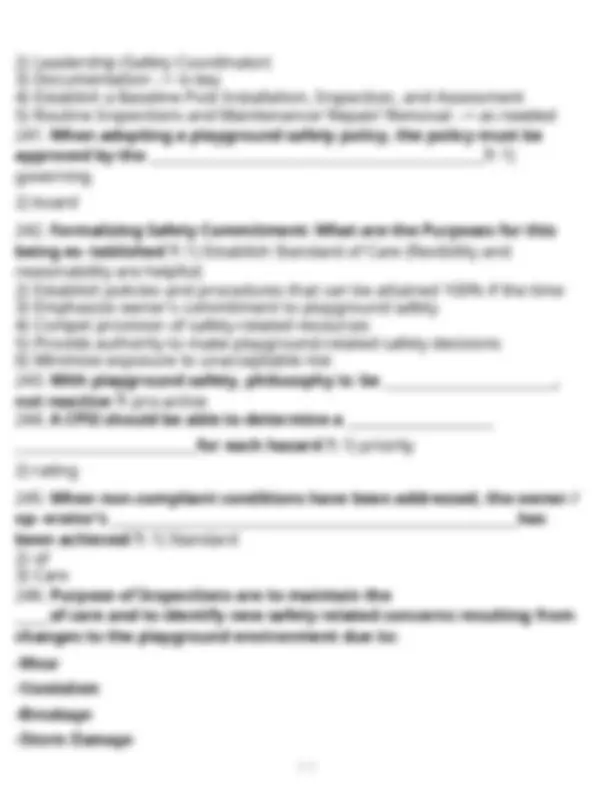 CPSI Practice Exam Questions: Playground Safety and ASTM Standards ...