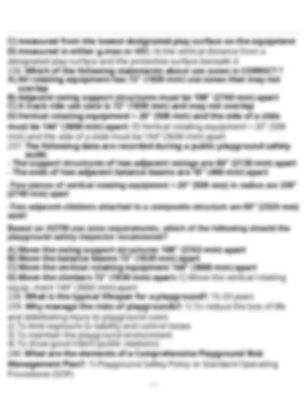 CPSI Practice Exam Questions: Playground Safety and ASTM Standards ...