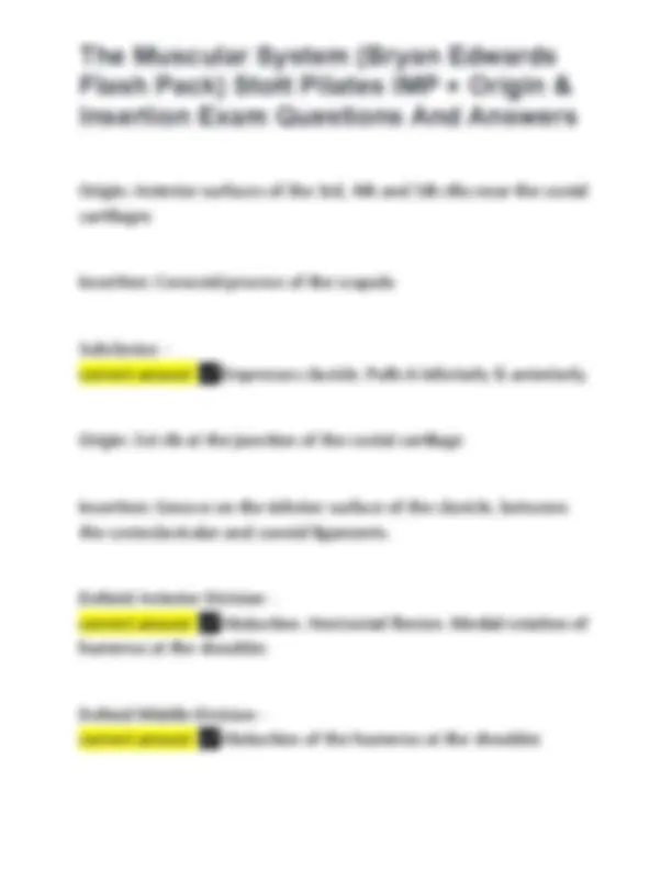 The Muscular System (Bryan Edwards Flash Pack) Stott Pilates IMP ...