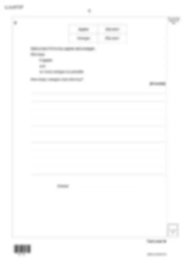 2024 AQA GCSE MATHEMATICS 8300/1F Foundation Paper 1 Question Paper + Mark Scheme + Insert ...