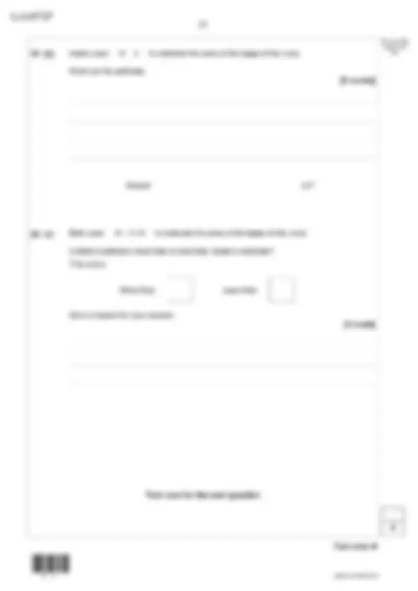 2024 AQA GCSE MATHEMATICS 8300/1F Foundation Paper 1 Question Paper + Mark Scheme + Insert ...