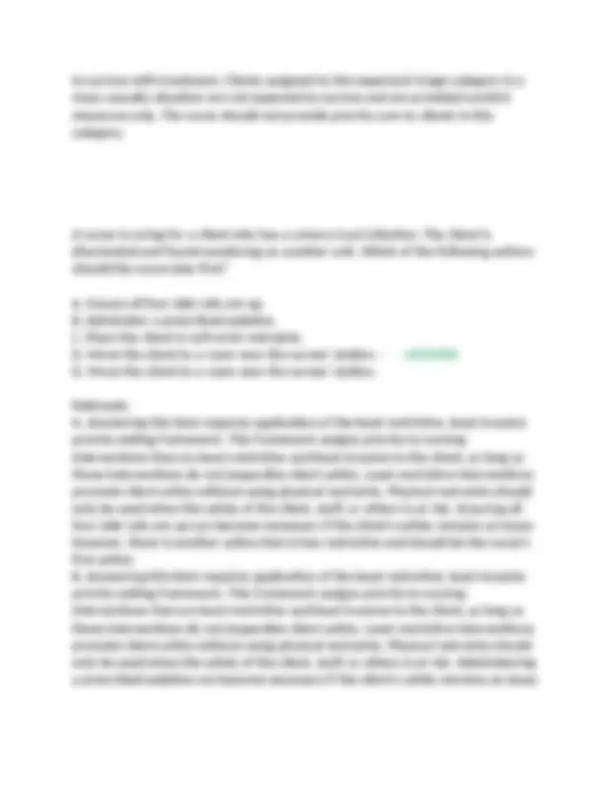 ATI Nurse Logic 2.0 ~ Priority Setting Frameworks (Beginner Test ...