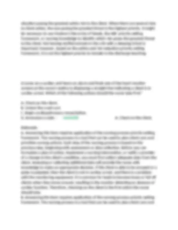 Ati Nurse Logic 2 0 ~ Priority Setting Frameworks Beginner Test Exams Nursing Docsity