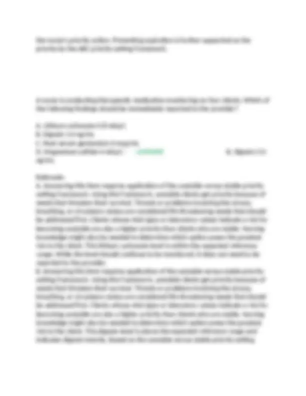 Ati Nurse Logic 2 0 ~ Priority Setting Frameworks Beginner Test Exams Nursing Docsity