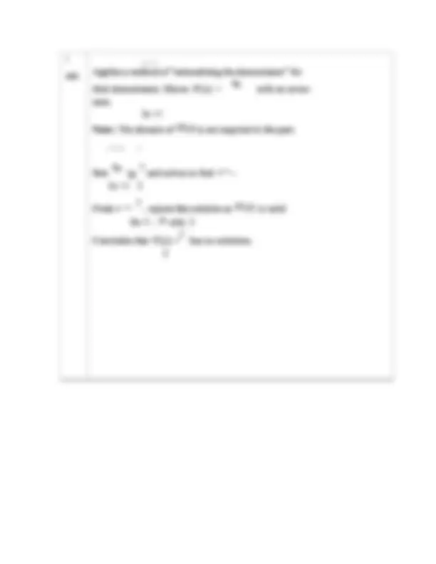 A-Level Edexcel Pure Mathematics Paper 1 Mark Scheme 2025-2026. Pure Mathematics 1 (9ma0 ...