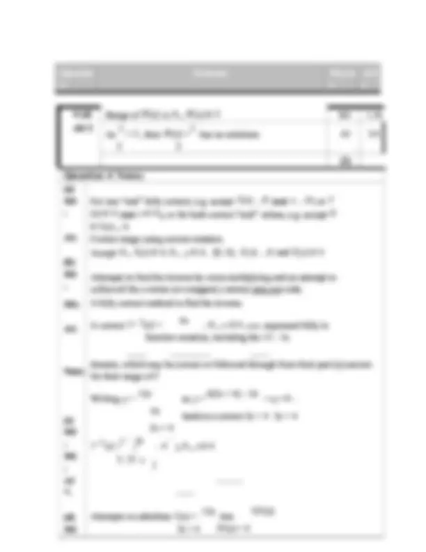 A-Level Edexcel Pure Mathematics Paper 1 Mark Scheme 2025-2026. Pure Mathematics 1 (9ma0 ...