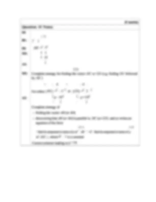 A-Level Edexcel Pure Mathematics Paper 1 Mark Scheme 2025-2026. Pure Mathematics 1 (9ma0 ...