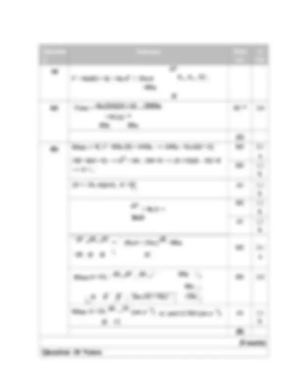 A-Level Edexcel Pure Mathematics Paper 1 Mark Scheme 2025-2026. Pure Mathematics 1 (9ma0 ...