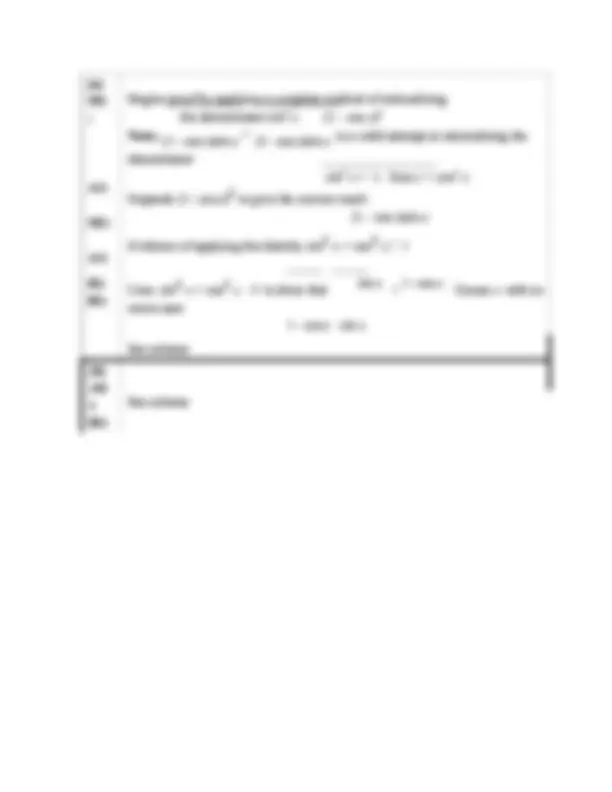 A-Level Edexcel Pure Mathematics Paper 1 Mark Scheme 2025-2026. Pure Mathematics 1 (9ma0 ...