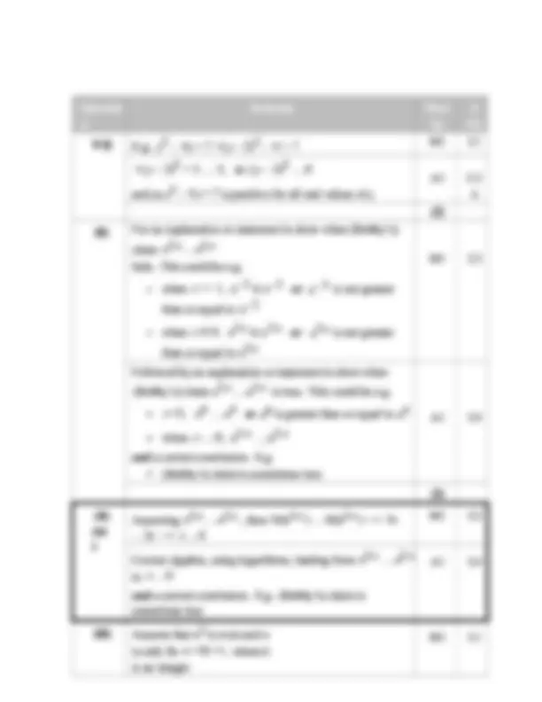 A-Level Edexcel Pure Mathematics Paper 1 Mark Scheme 2025-2026. Pure Mathematics 1 (9ma0 ...