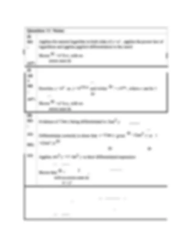 A-Level Edexcel Pure Mathematics Paper 1 Mark Scheme 2025-2026. Pure Mathematics 1 (9ma0 ...