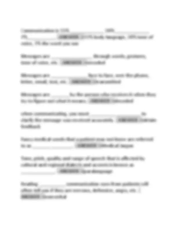 CHAA MASTER STUDY GUIDE 1 2025-2026 | Exams Nursing | Docsity