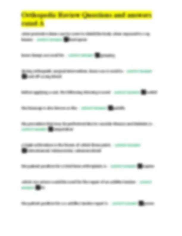 Orthopedic Surgery Review: Questions and Answers | Exams Orthopedics ...