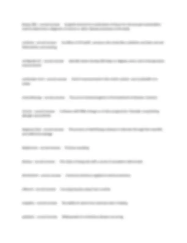 Chapter 1 Introduction To Medical Terminology. | Exams Nursing | Docsity