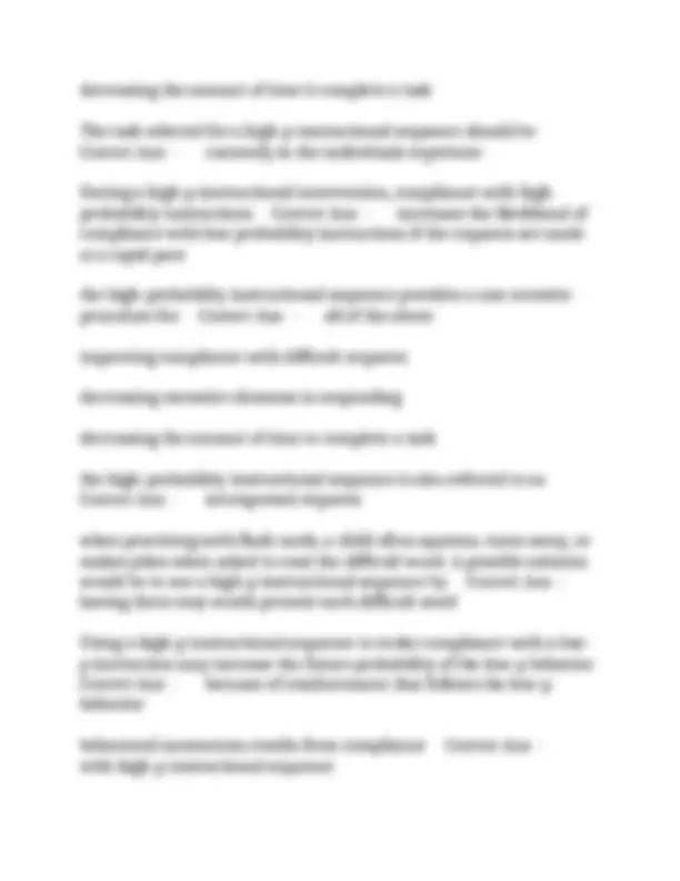 Behavioral Psychology: High-Probability Instructional Sequence and ...