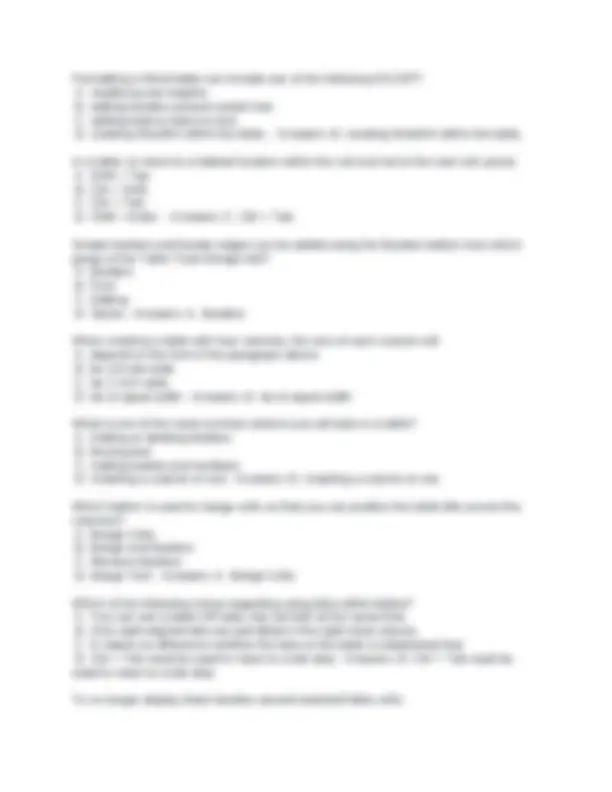 Microsoft Word Multiple Choice Questions and Answers | Exams Computer ...